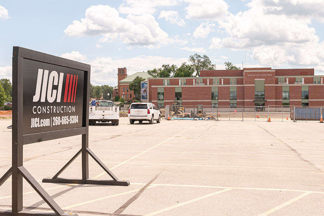 Best Hall Expansion at Trine University | JICI Construction